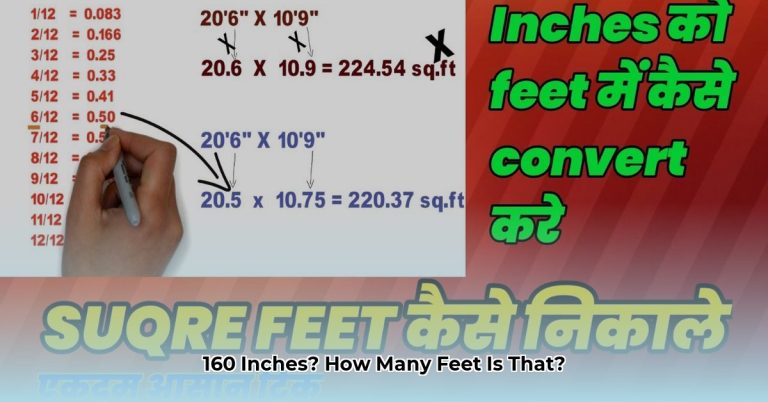 160 Inches to Feet: Quick Conversion and Calculation Guide - Lifestyle ...