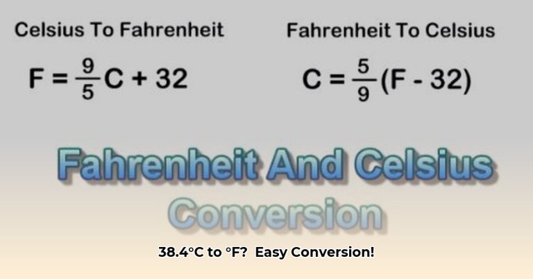 38.4 Celsius to Fahrenheit: Quick Conversion & Formula - Lifestyle and ...