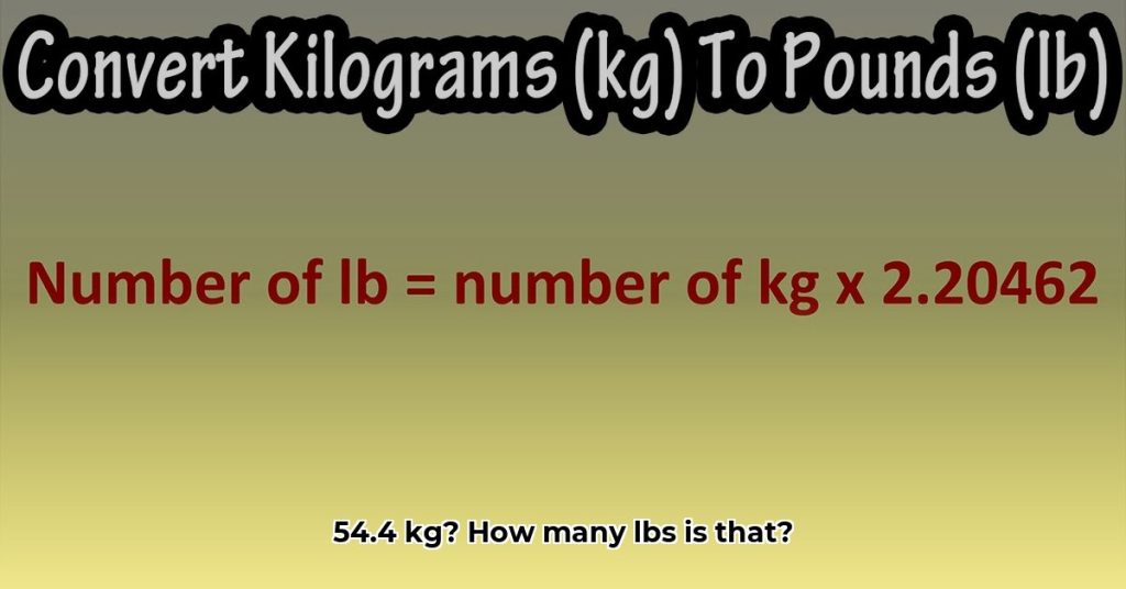 54.4 kg to lbs: Quick & Accurate Weight Conversion - Lifestyle and ...