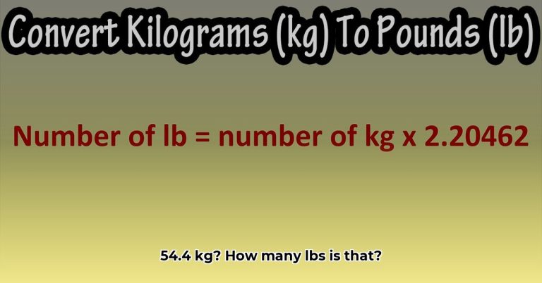 54.4 kg to lbs: Quick & Accurate Weight Conversion - Lifestyle and ...