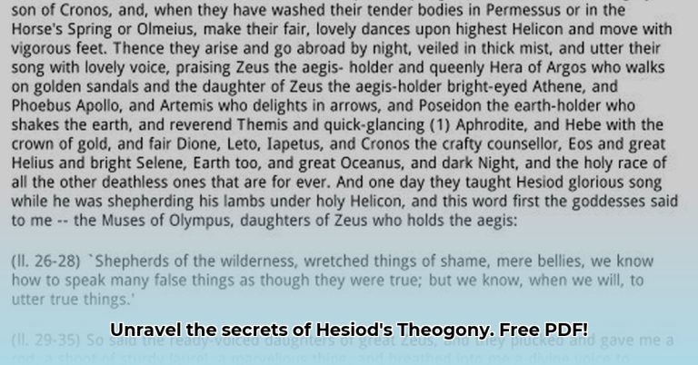 Download Hesiod's Theogony: Free PDF by Gregory Nagy - Lifestyle and ...