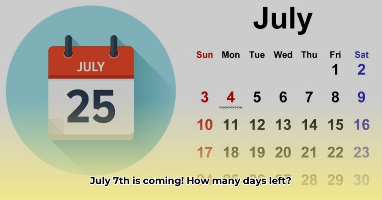 How Many Days Until July 7th? [Current Year] Countdown & Calculator ...