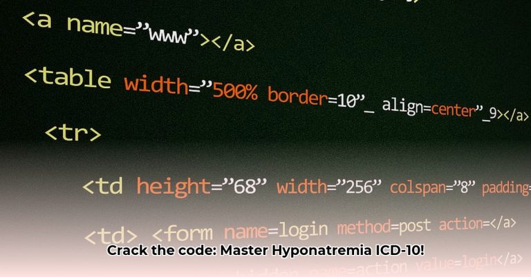 Master Hyponatremia Coding Accurately: Precise ICD-10 Guide - Lifestyle and Productivity