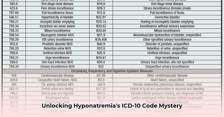 Master ICD-10 E87.1: Hyponatremia Diagnosis & Coding Guide - Lifestyle ...