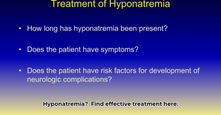 Mild Hyponatremia Management: A Guide to Effective Treatment ...